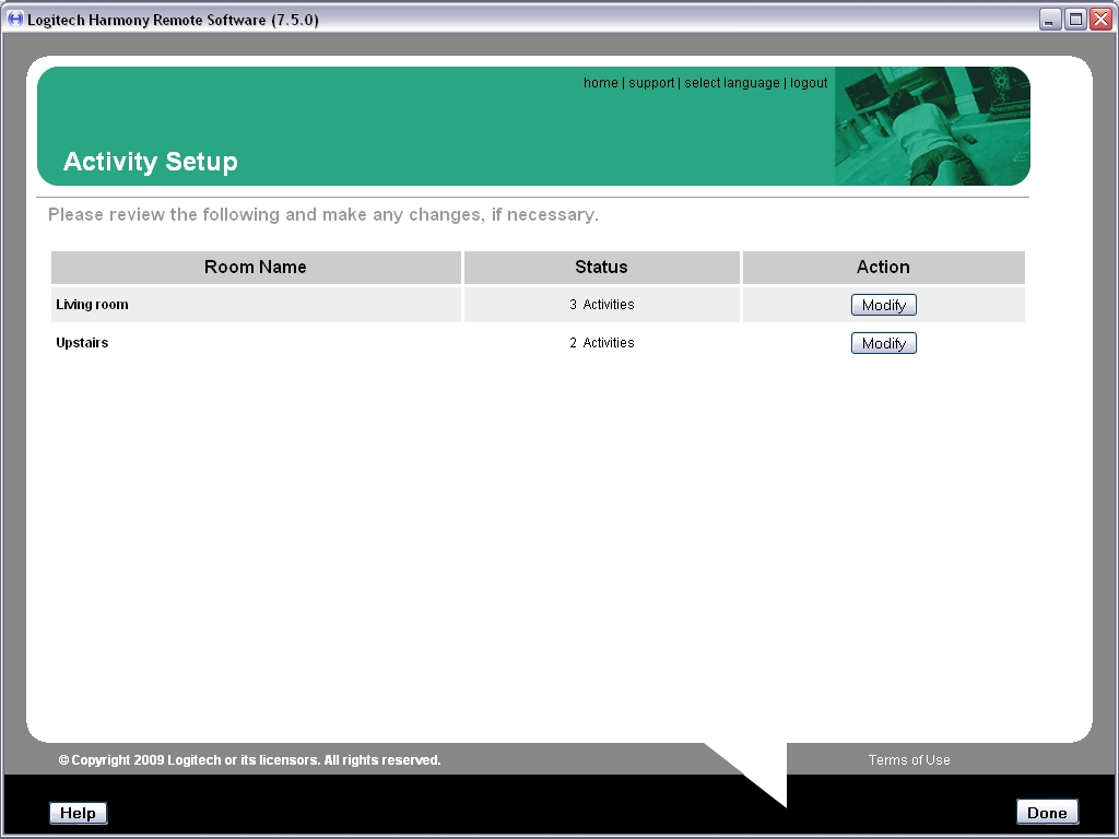 Screens you will navigate through: